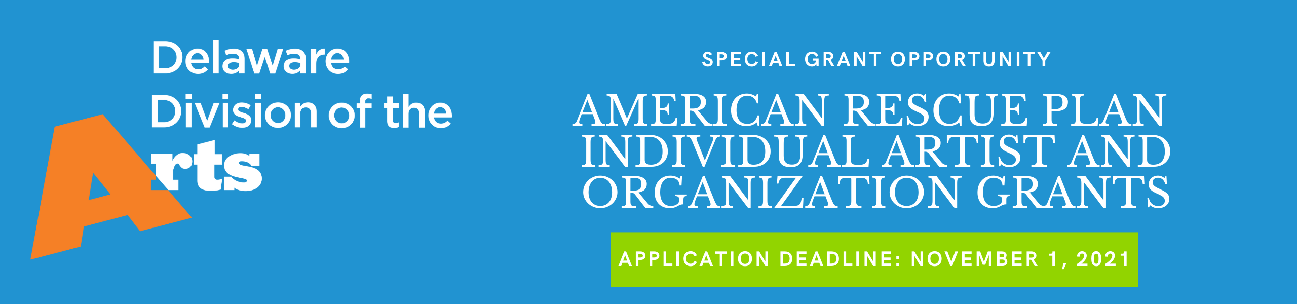 Now Open: American Rescue Plan Organization and Artist Grants ...